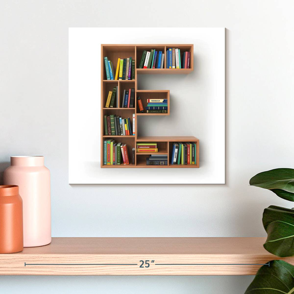 Ebern Designs Tergel Bookcase Letter E | Wayfair