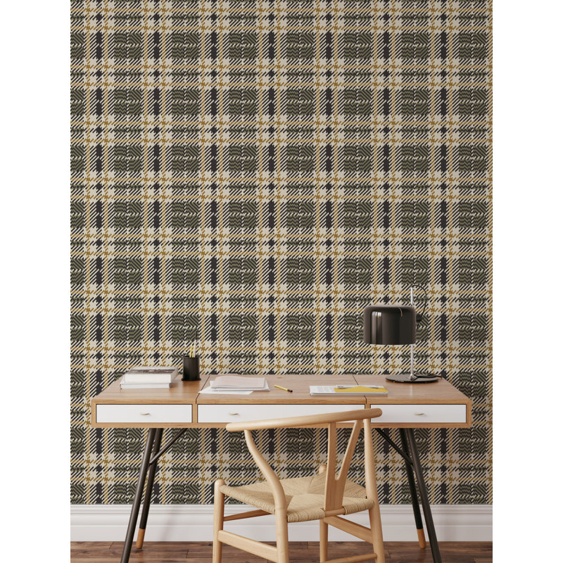 Mitchell Black Clark Plaid Plaid Roll | Wayfair