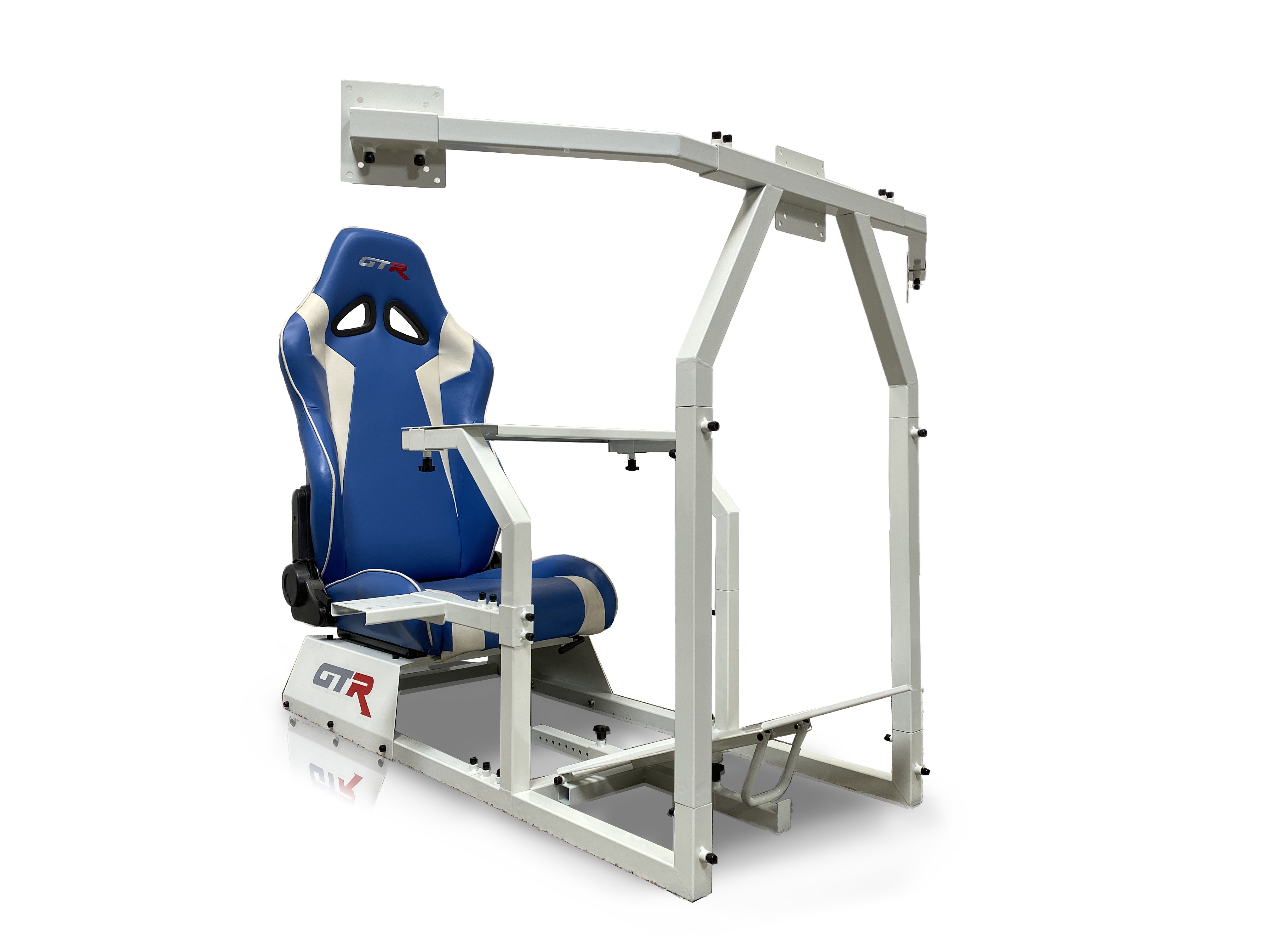 GTR Simulator Triple or Single Monitor Stand Floor Game Chair & Reviews ...