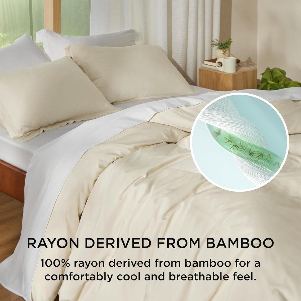 Bedsure Cooling Duvet Cover Set of Rayon Derived from Bamboo | Wayfair