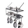 Prep & Savour Steel Rectangle Wall Mounted Pot Rack | Wayfair