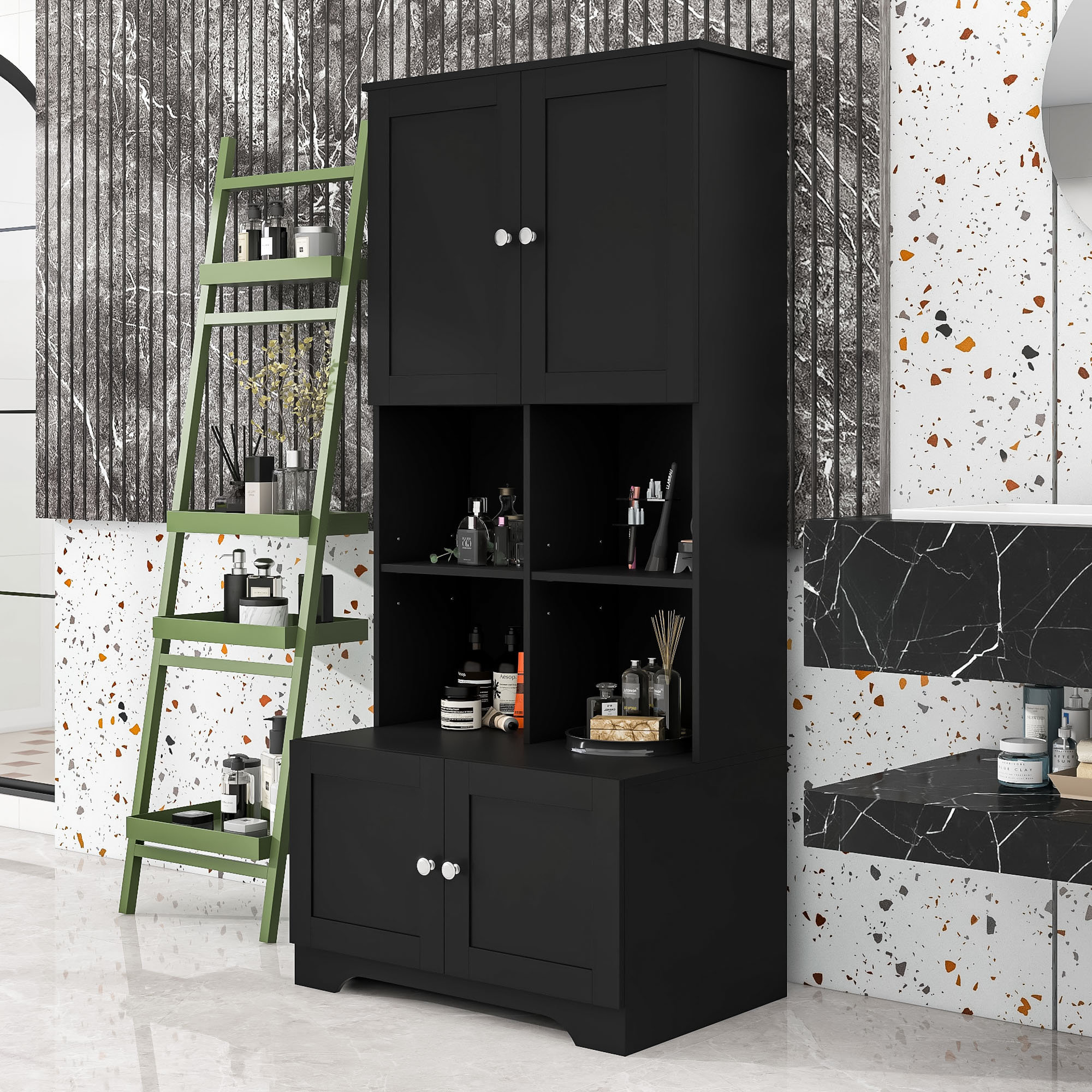 Red Barrel Studio® Elegant Waterproof MDF Storage Cabinet with ...