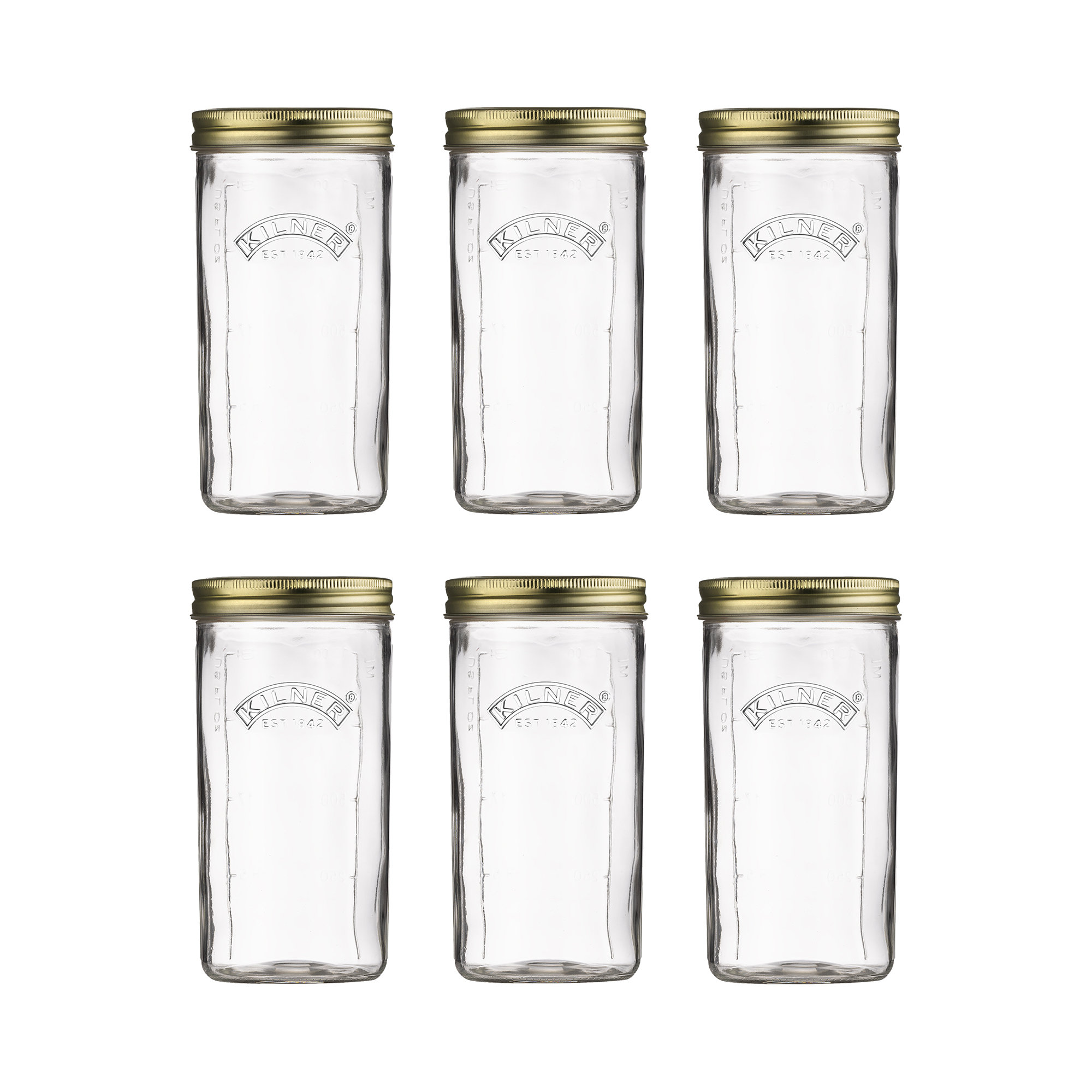 Kilner Wide Mouth Canning Jar 34Oz - Set Of 6 | Wayfair
