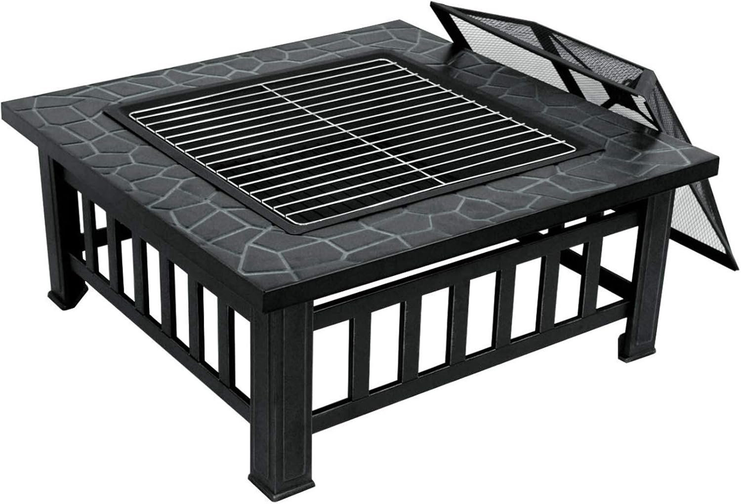 Darby Home Co 32in Outdoor Fire Pits Outside Wood Burning Firepit ...