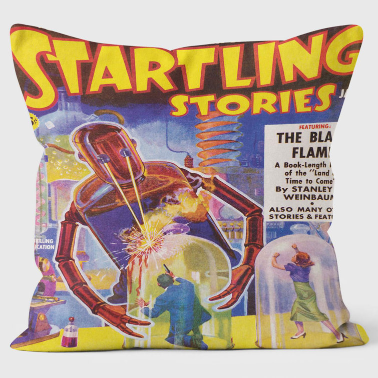 We Love Cushions Startling Stories - Pulp Fiction Cushion | Wayfair.co.uk