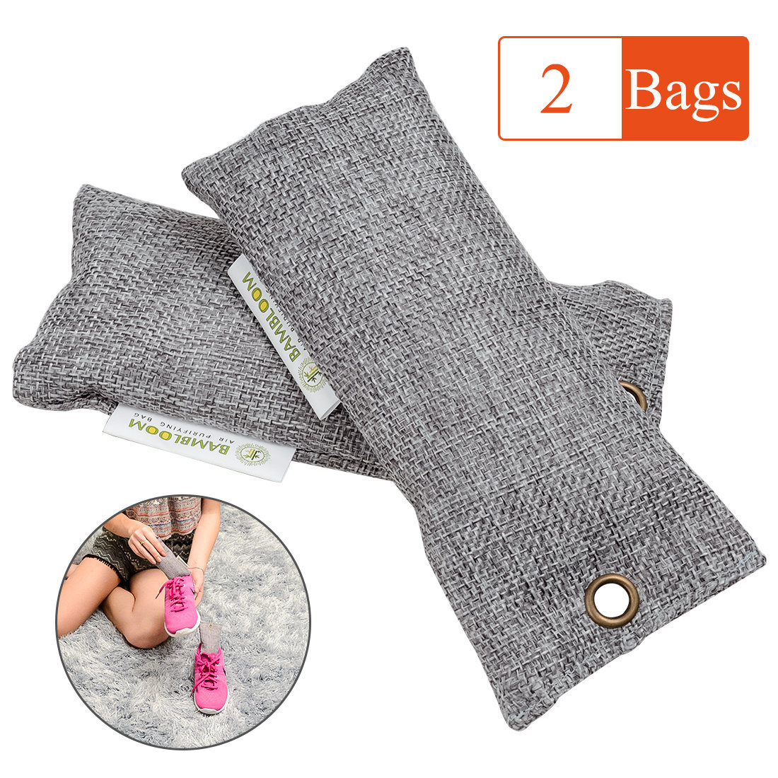 Bambloom Bamboo Charcoal Odor Eliminator Absorber Air Purifying Bags ...