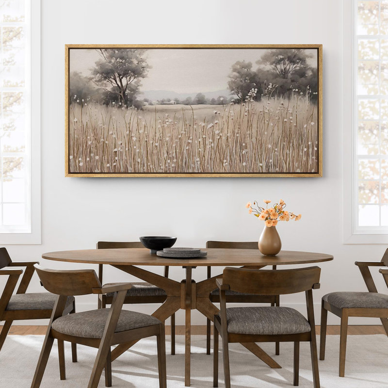 IDEA4WALL Autumn Field Pastoral Landscape | Wayfair