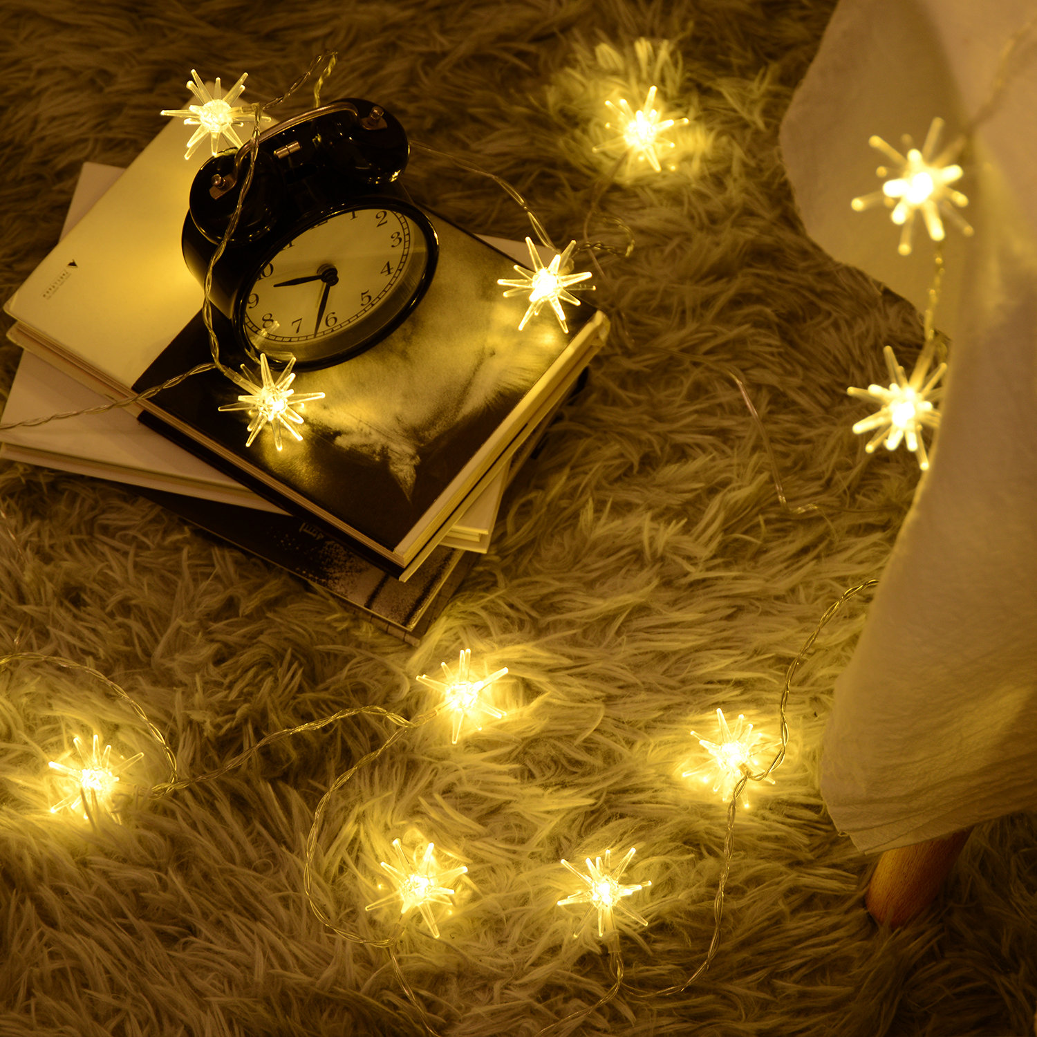 The Holiday Aisle® Hanging Christmas Lights, Mini LED String Lights ...