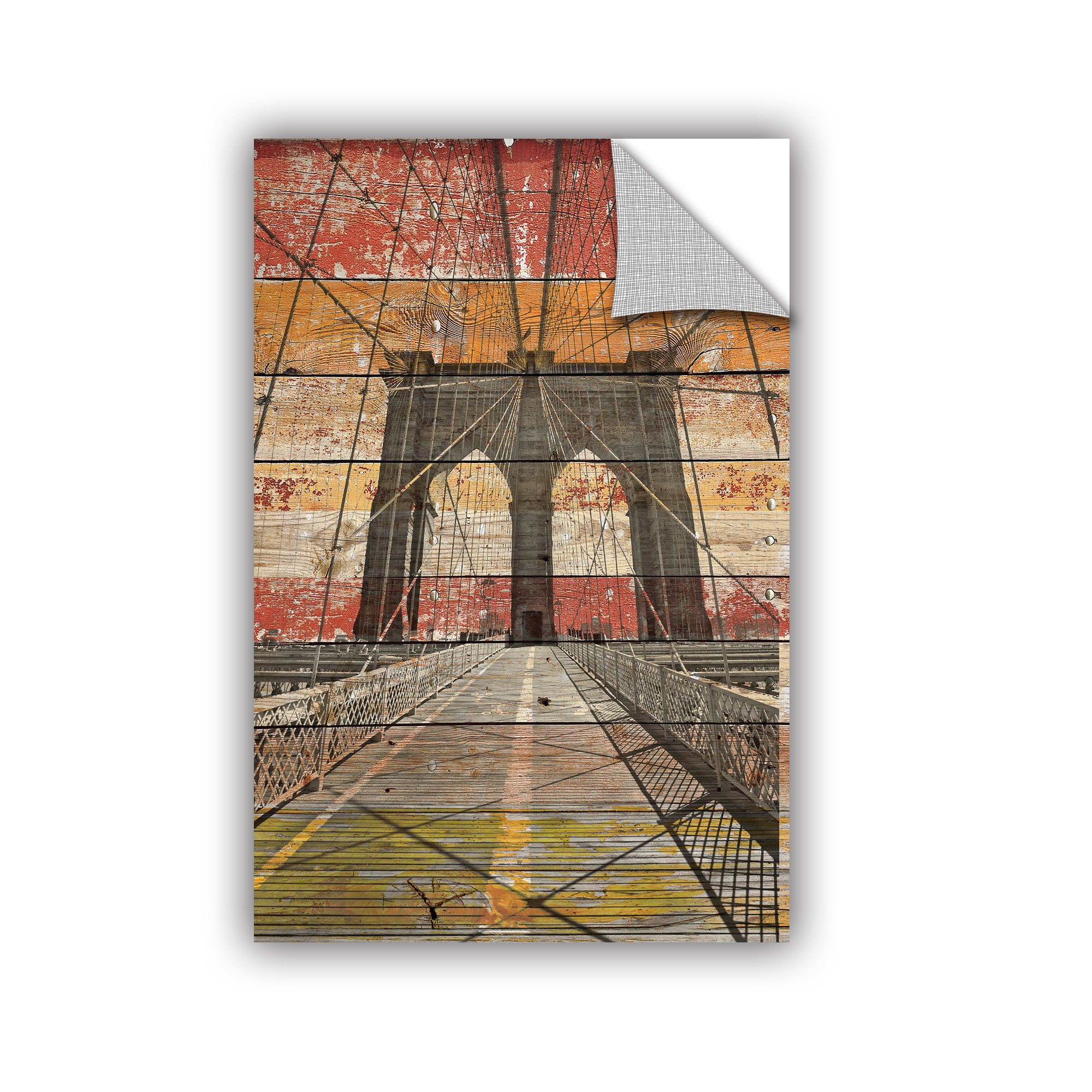 ArtWall New York Brooklyn Bridge Wall Decal | Wayfair