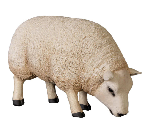 Rosalind Wheeler Brona Texelaar Baby Sheep Head Down Life Size Statue ...