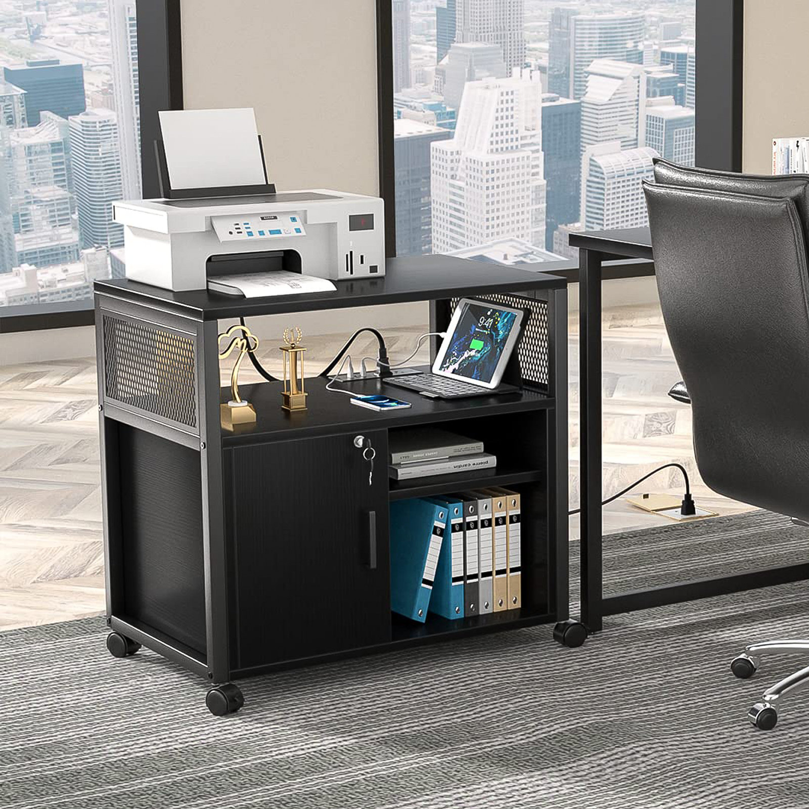 Inbox Zero Jossy Lateral Filing Cabinet | Wayfair