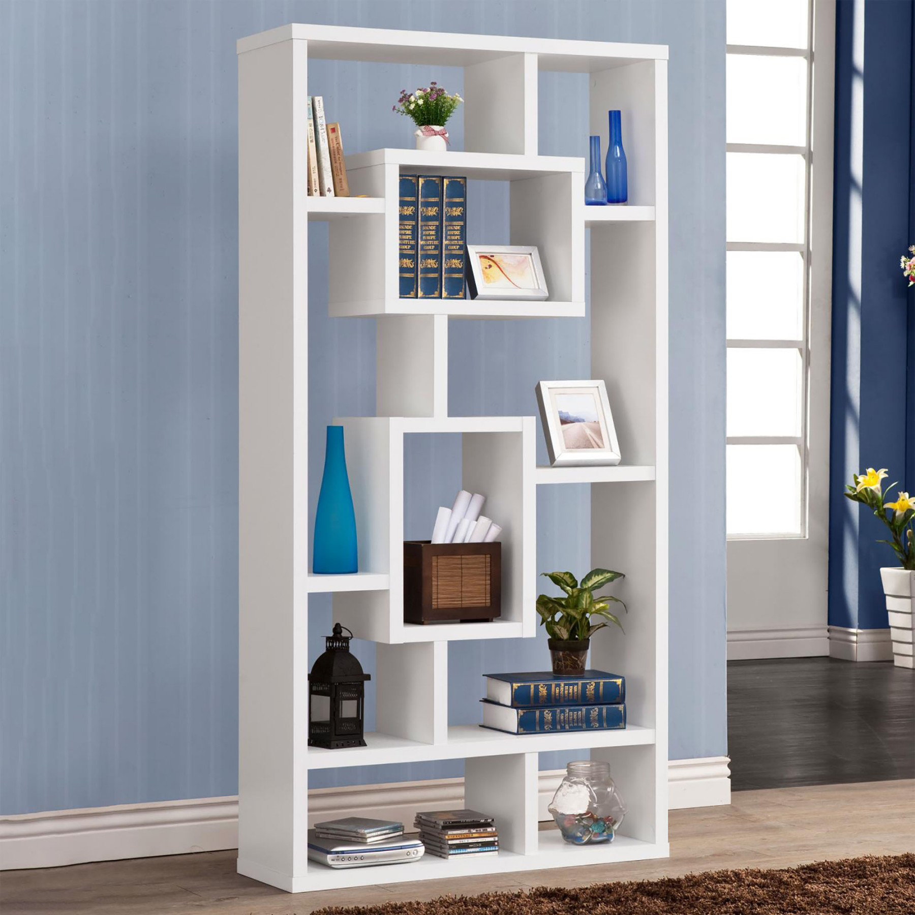 Latitude Run® 10-Shelf Open Back Bookcase | Wayfair