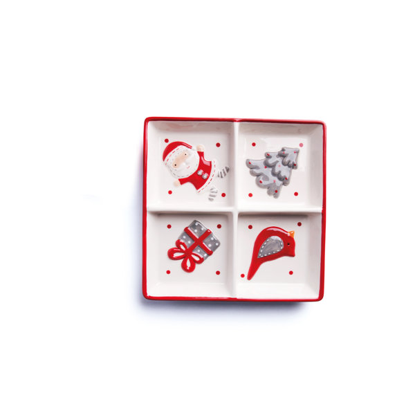 Excelsa Santa Claus Ceramic Condiment Server | Wayfair.co.uk