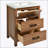 Winston Porter Modern Bathroom Vanity with Ceramic Basin, 3 Drawers for ...