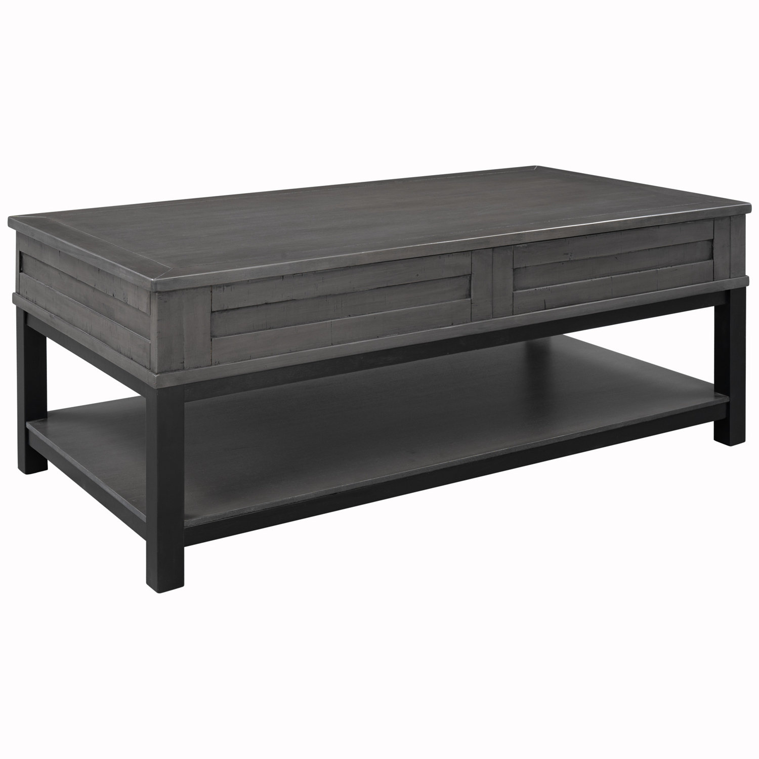 Builddecor Lift Top Extendable 4 Legs Coffee Table Cocktail Table ...