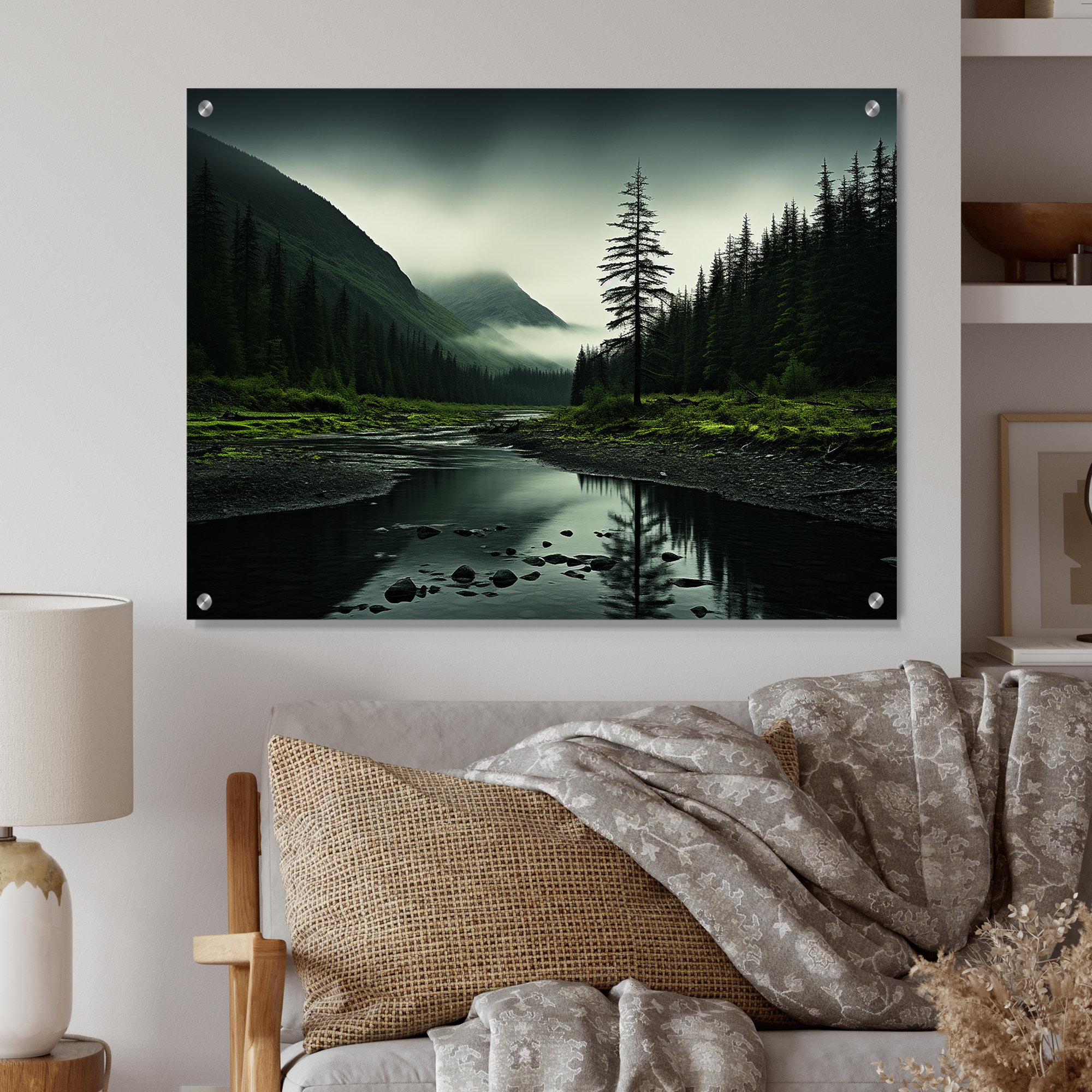 Design Art Alaska Wilderness Solitude - Alaska Acrylic Wall Art Decor ...