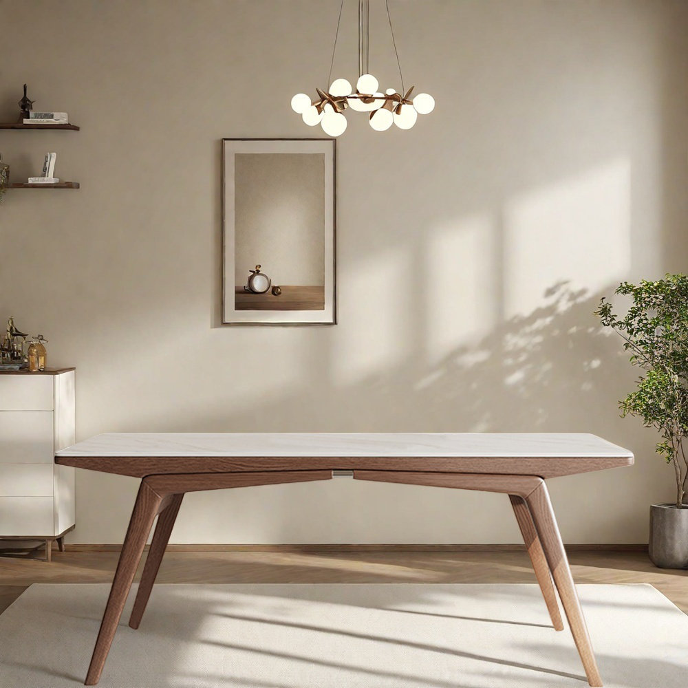 Brayden Studio® Modern simple small rectangular dining table | Wayfair