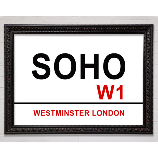 Bright Star Soho Signs - Single Picture Frame Print | Wayfair.co.uk