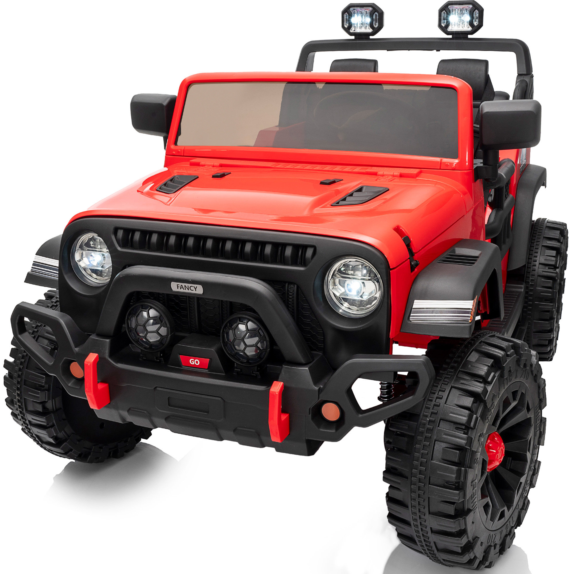 Outfunny 24 Volt Ride on Toys for Big Kids, 4WD 2 Seater Kids Electric ...
