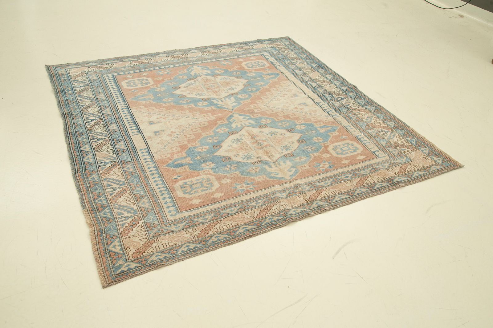 Bungalow Rose 6X6 Vintage Anatolian Handmade Dowry Distressed Turkish ...