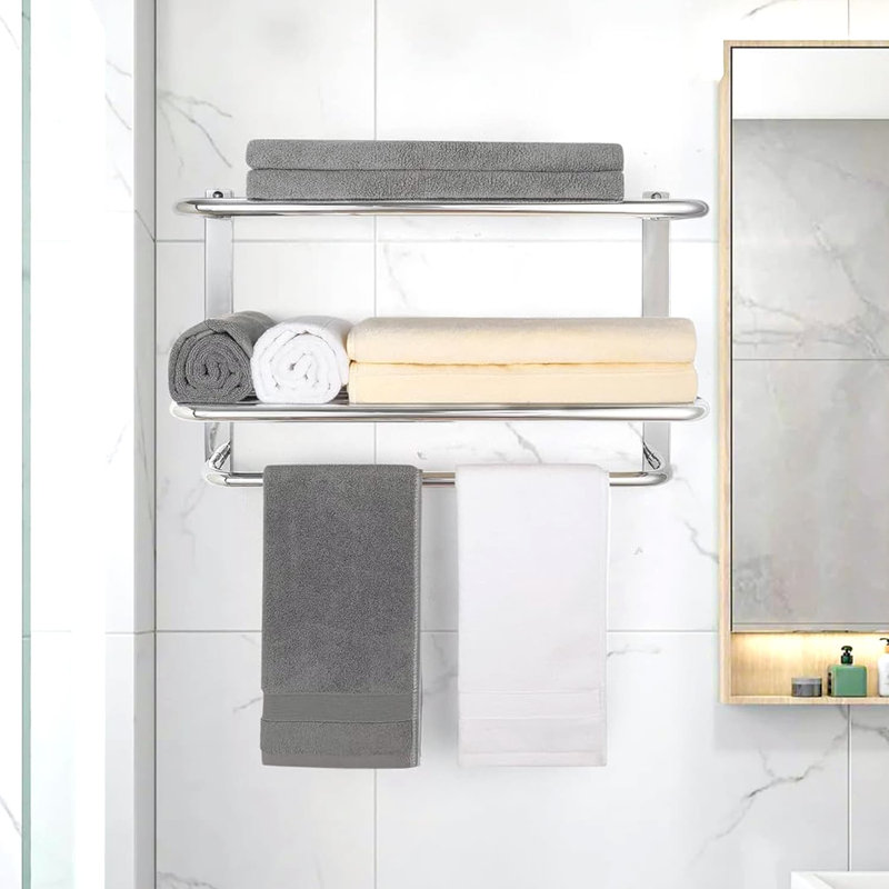 TIBITON Bathroom Towel Rack, Tower, Tower Pole, Stainless Steel Bath ...