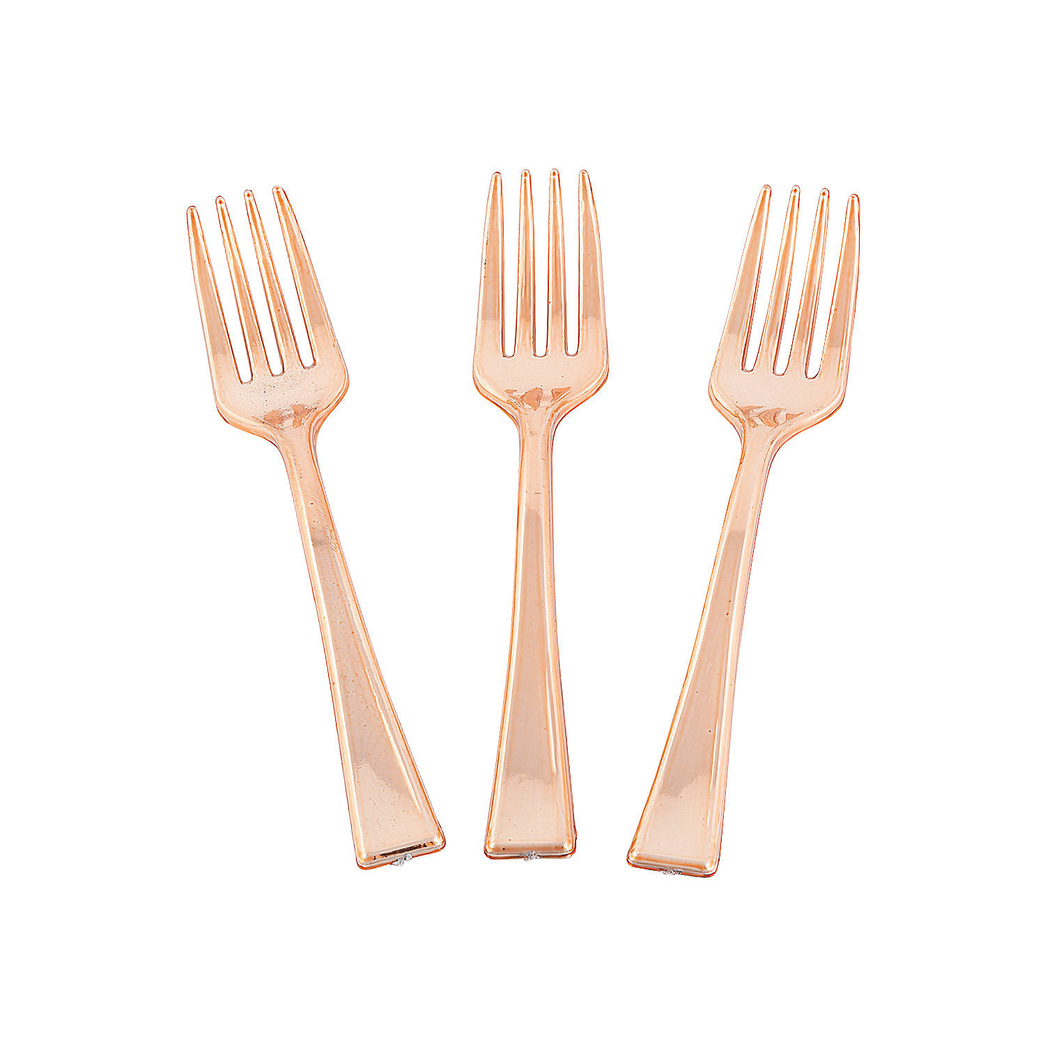 Oriental Trading Company Metallic Rose Gold Mini Forks, Party Supplies ...