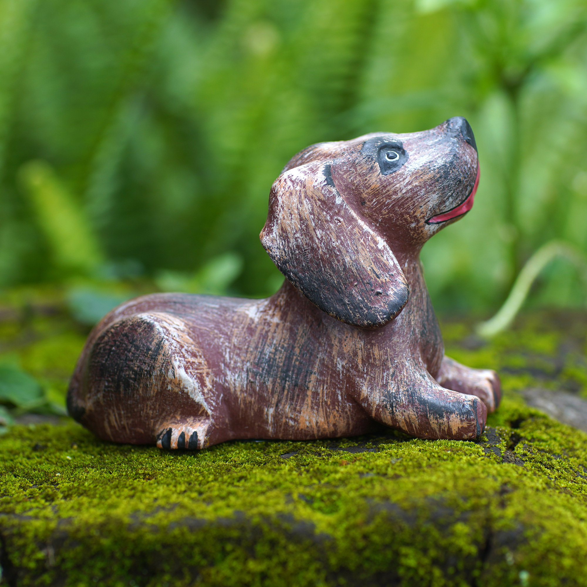 Winston Porter Handmade Loyal Barks Wood Sculpture | Wayfair