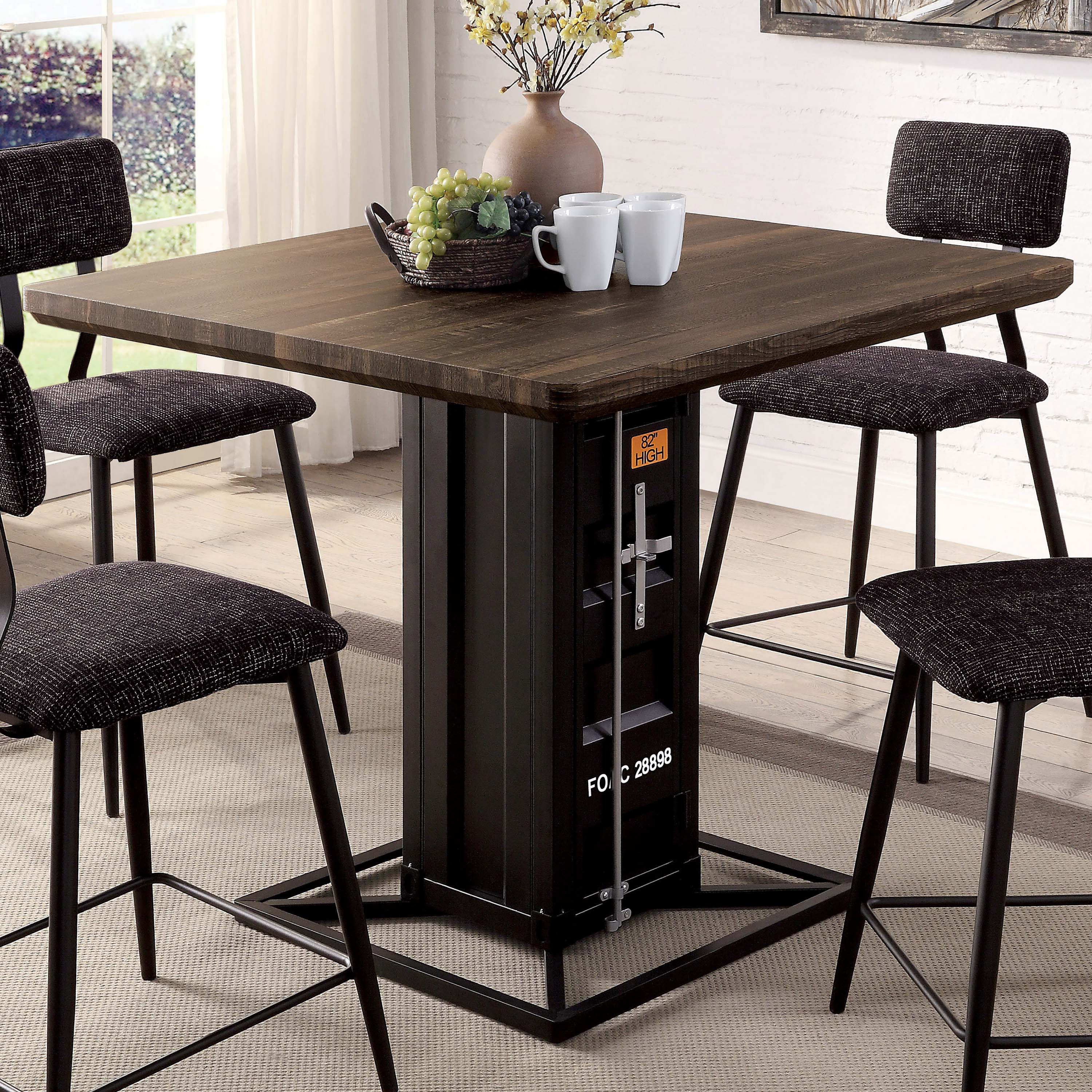 Williston Forge Hannahrose Counter Height Pedestal Dining Table | Wayfair