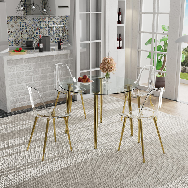 Wrought Studio™ Harisan 4 - Person Dining Set & Reviews | Wayfair