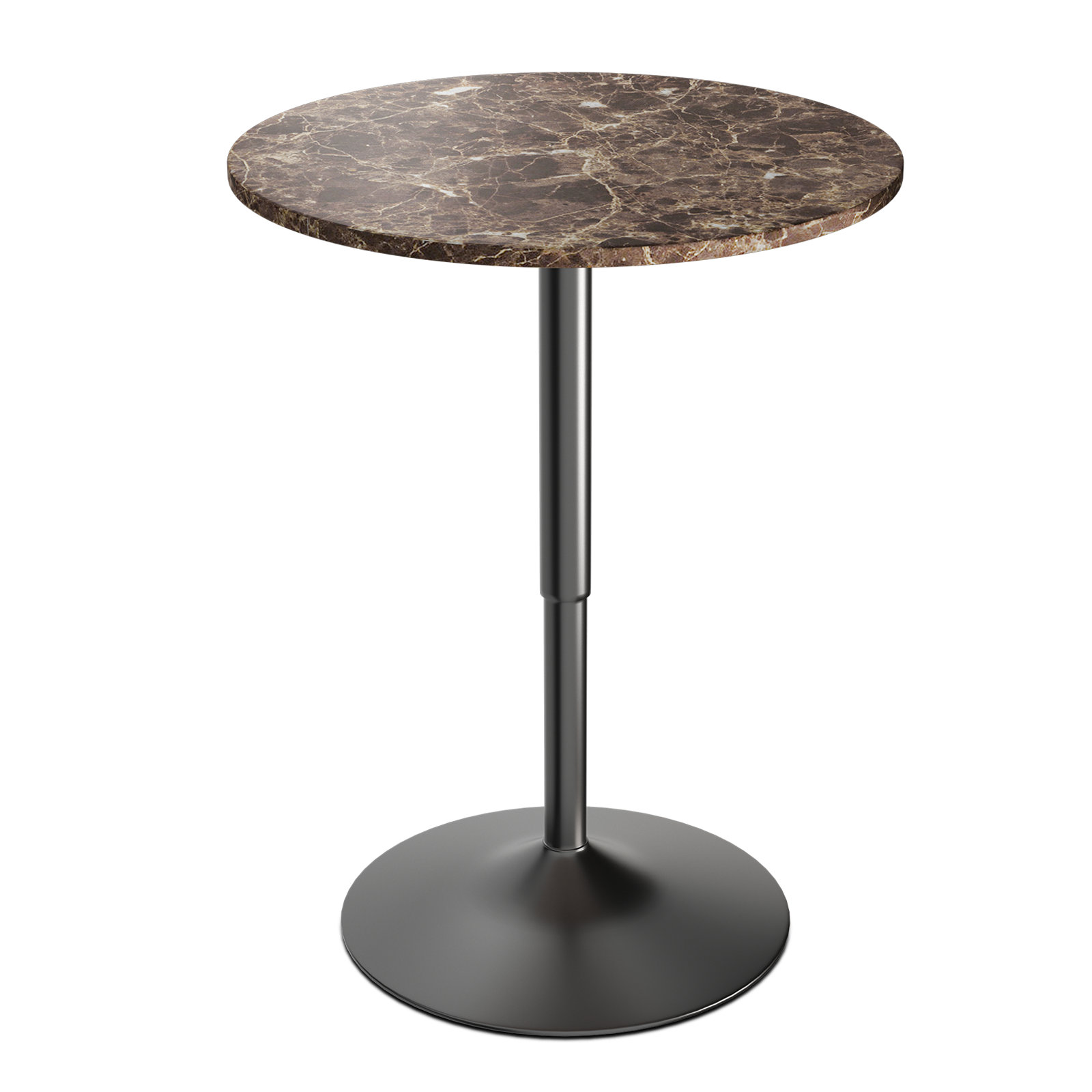 Wrought Studio™ Adjustable Height Round Bistro Pub Table With Swivel ...
