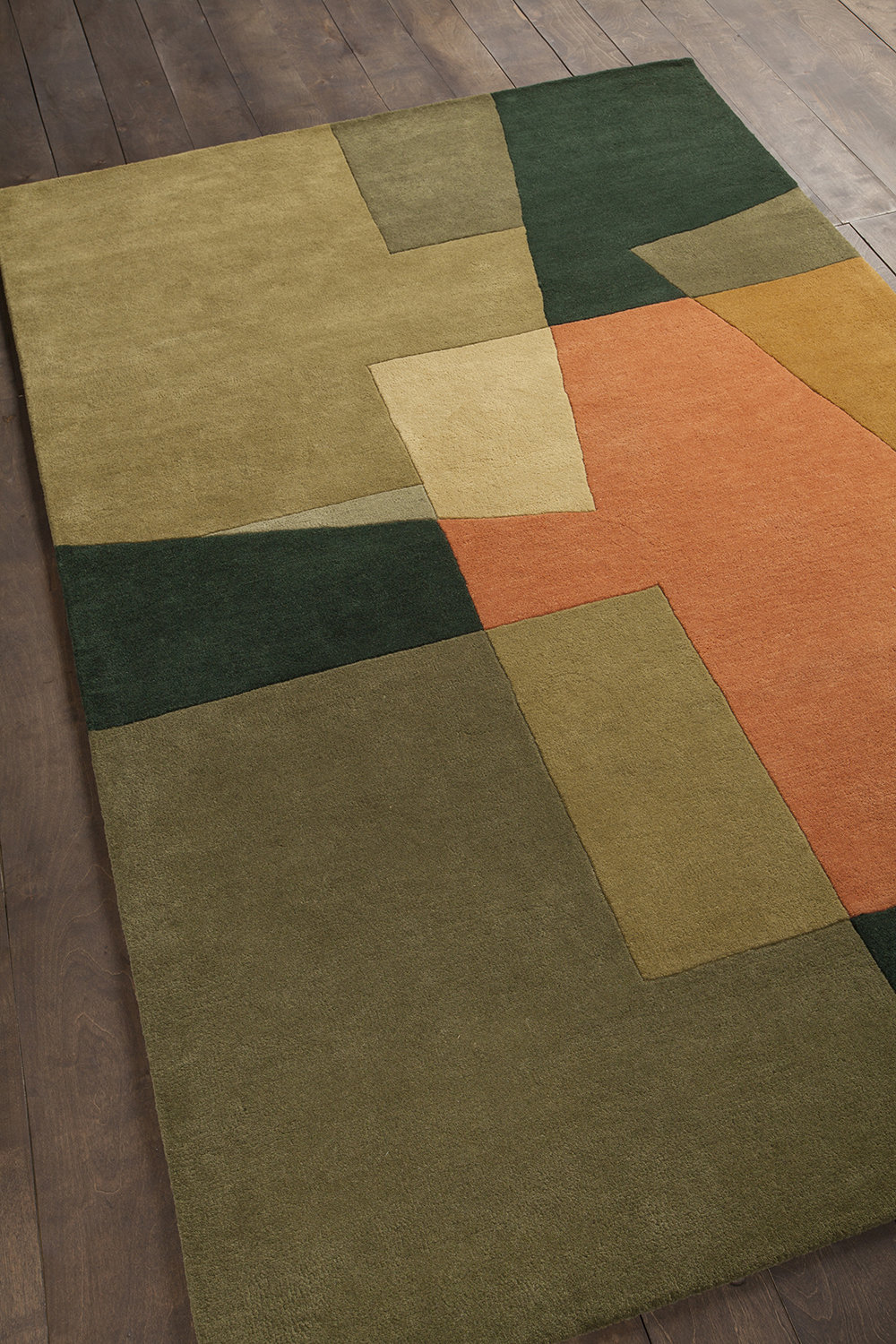 Orren Ellis Stickel Authentic Handmade Hand-Tufted Yellow-Green, Green ...