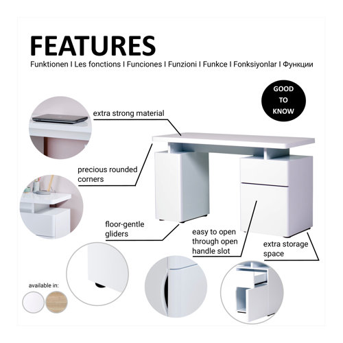 East Urban Home Computer Desk & Reviews | Wayfair