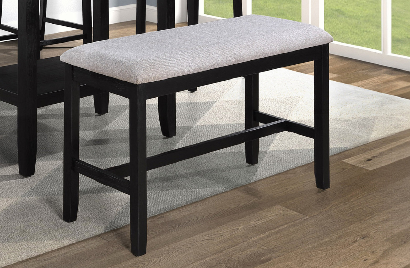 Lark Manor™ 1pc Counter Height Fabric Upholstery Bench | Wayfair