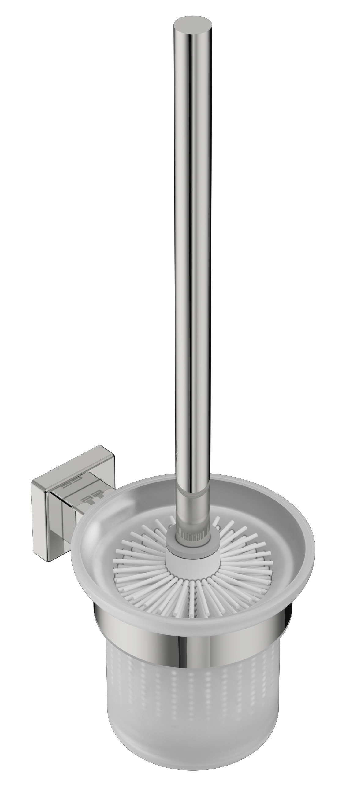 Bathroom Butler 8500 Series 15.2" Metal Wall Mounted Toilet Brush and ...