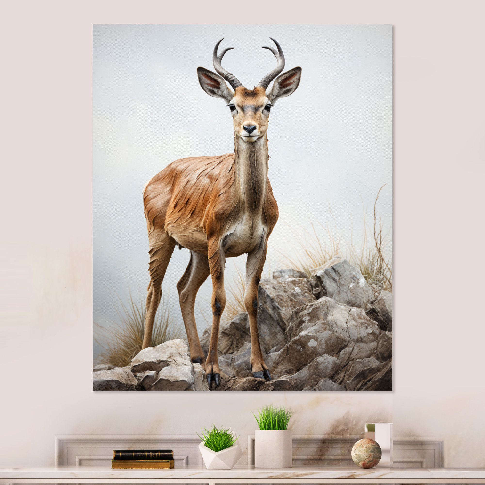 Millwood Pines Graceful Antelope III - Animals Antelope Metal Wall Art ...