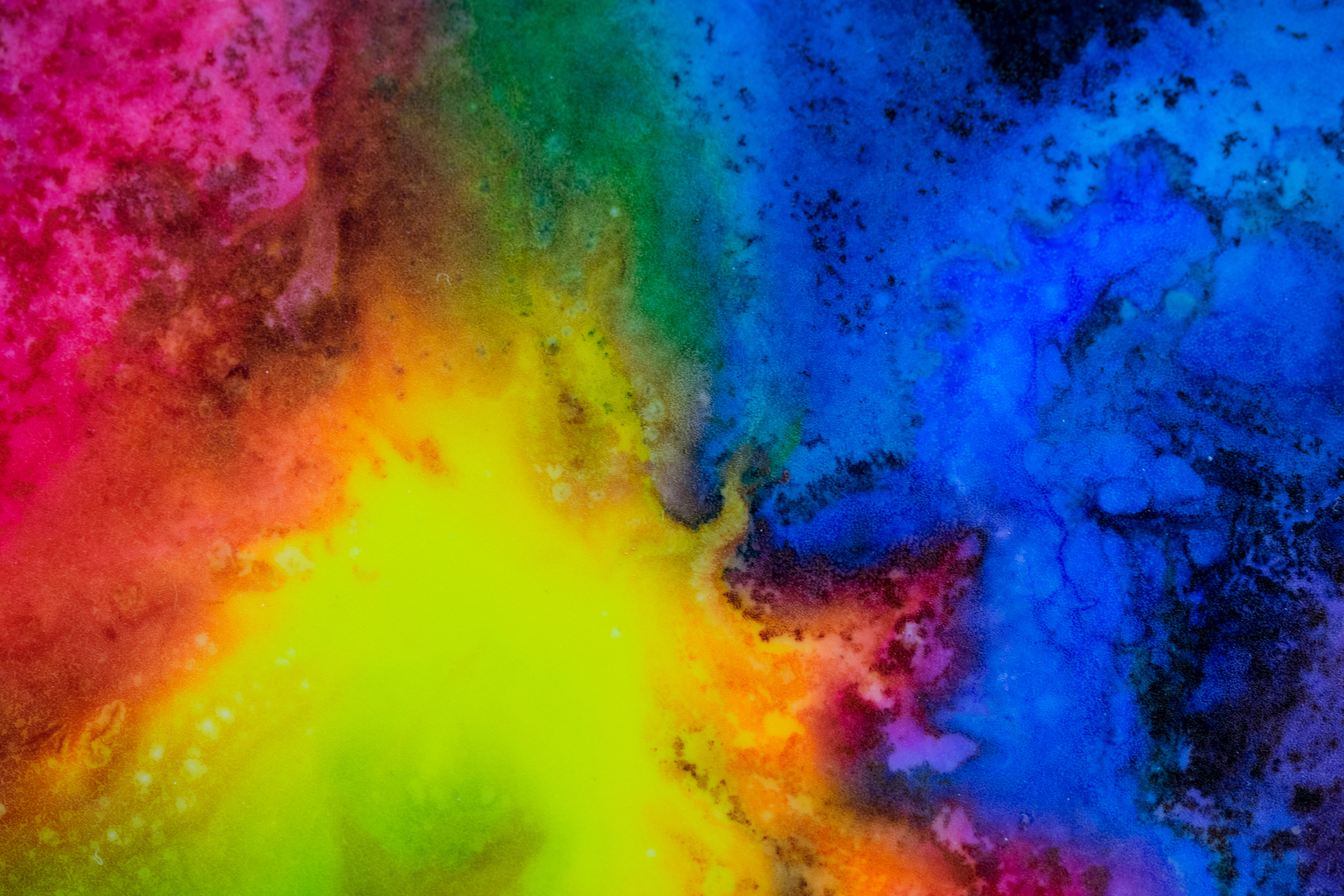 Wrought Studio™ Watercolor With Rainbow Galaxy Splatter - Wayfair Canada