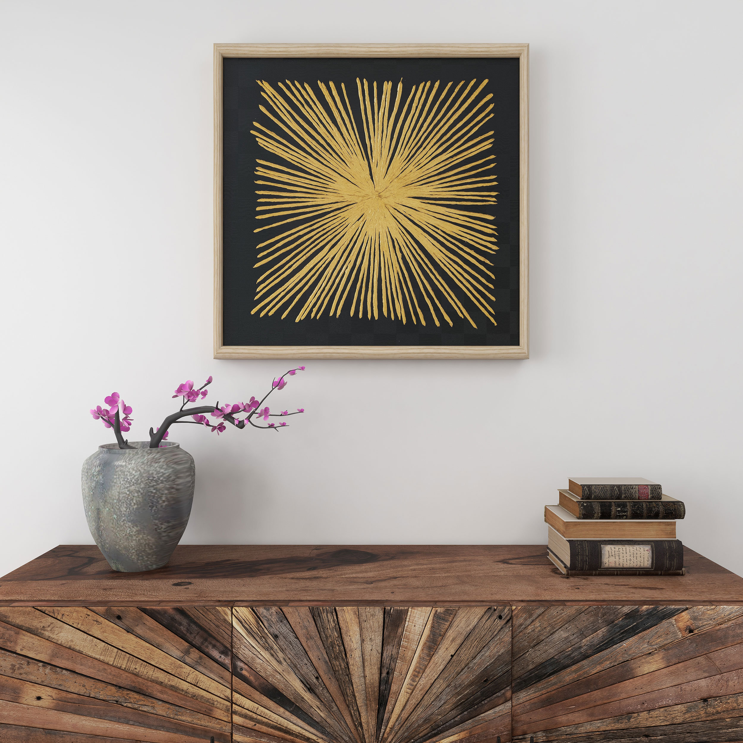 Gild Polaris Handmade Glam Abstract Wall Decor on Paper - Wayfair Canada