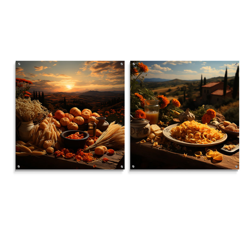 Lark Manor™ Romantic Rustic Pasta Pleasures - Pasta Acrylic Wall Art ...