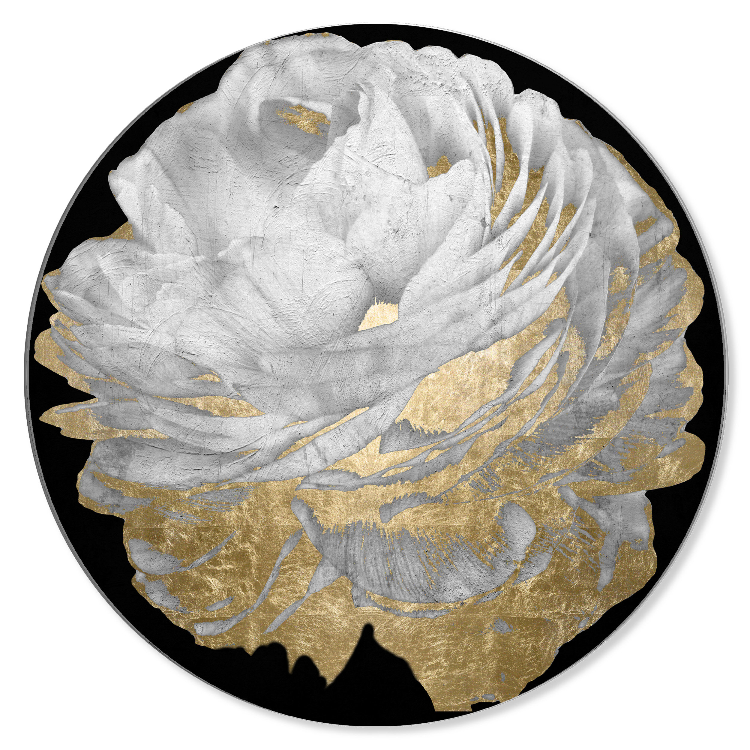 Oliver Gal Gold and Light Floral - Graphic Art | Perigold