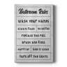 Ophelia & Co. Simple Bathroom Rules -Custom Wrapped Gallery Cavas | Wayfair