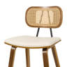 Latitude Run® 26" Upholstered Rattan Counter Height Stool & Reviews ...