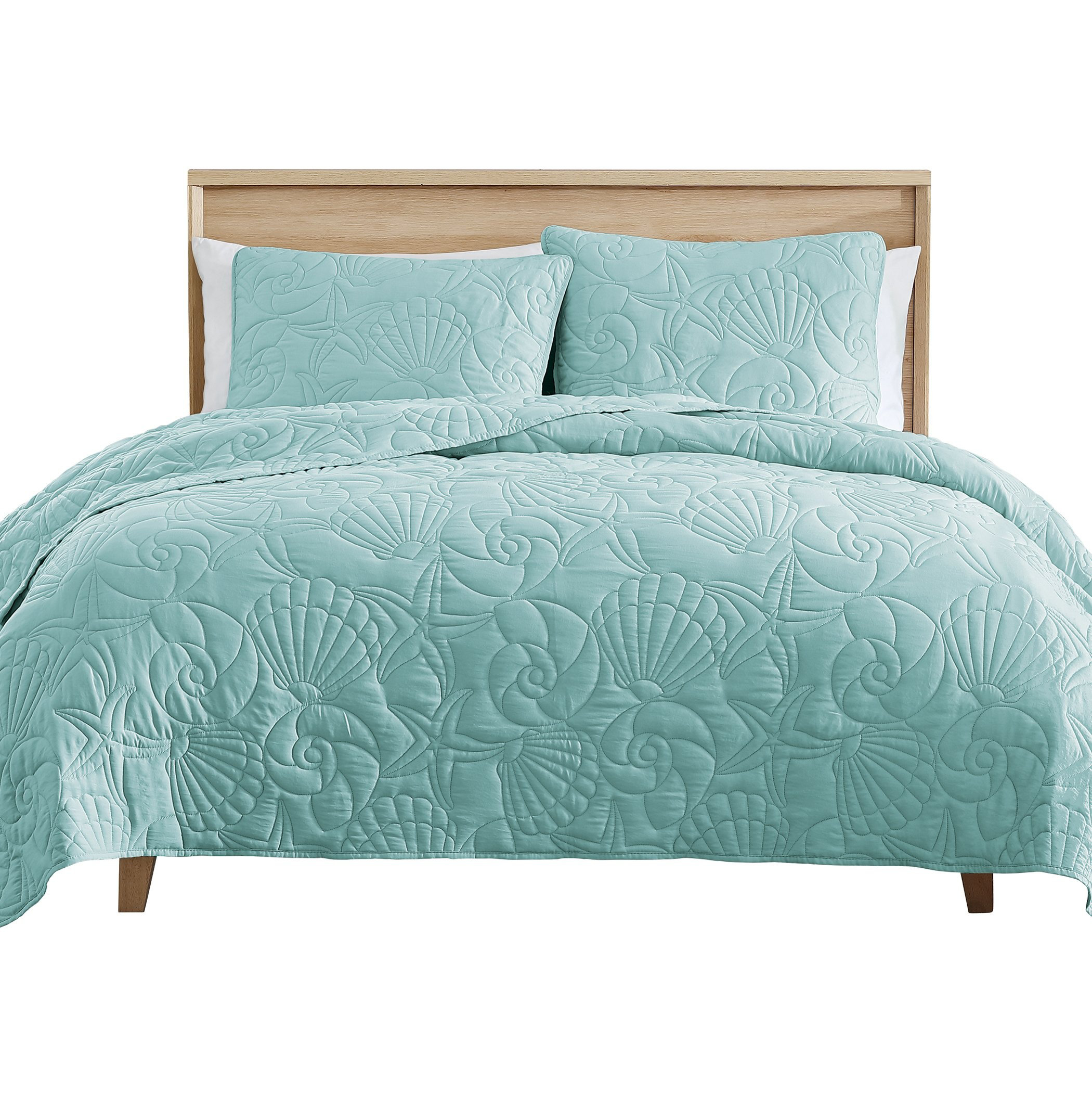 Winston Brands Elegant Seashell Pattern Quilt Set | Wayfair