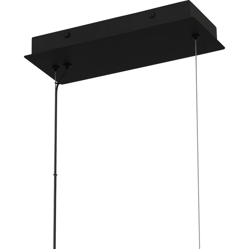 Mercer41 Kriss Integrated LED Matte Black Island Light | Wayfair
