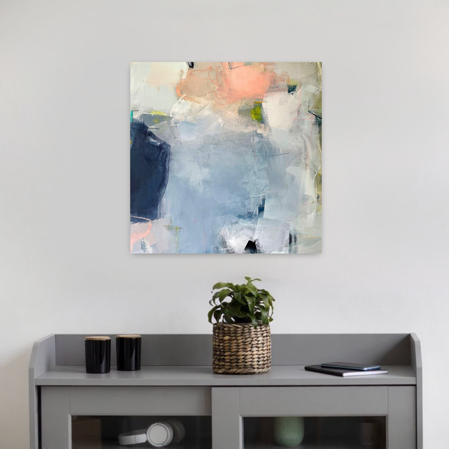 Brayden Studio® Runaway Lines Abstract Contemporary Art | Wayfair
