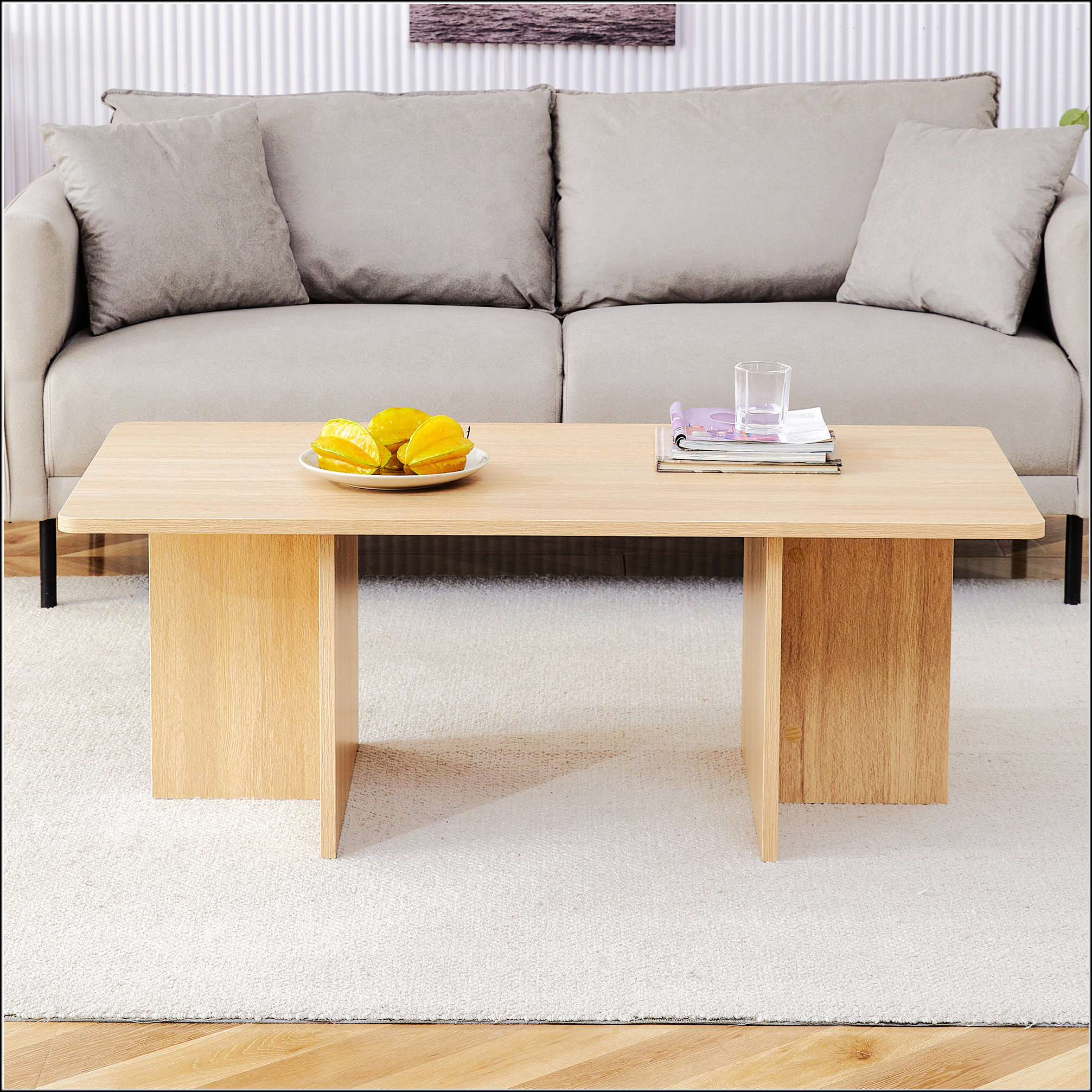 Union Rustic Versatile And Stylish Wood-Colored Coffee Table For Living ...