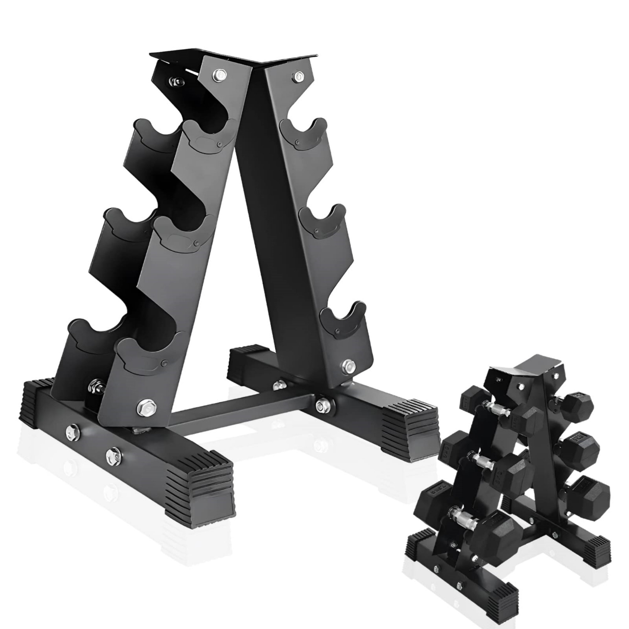 Metro Lane Three-Tier Dumbbell Rack Storage Rack, Hexagonal Upright ...