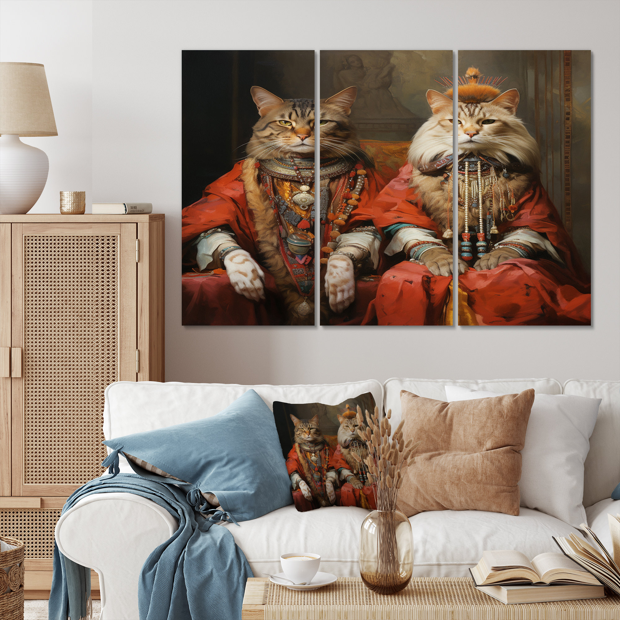 Design Art Majestic Cat In Gracious Indian Attire III - Animals Cat ...