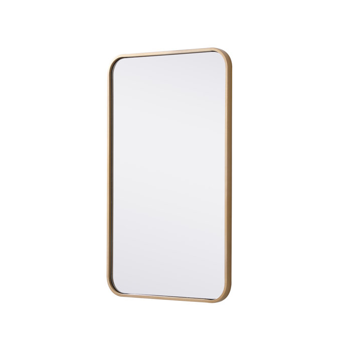 Sabine Metal Rounded Rectangle Wall Mirror & Reviews | Joss & Main