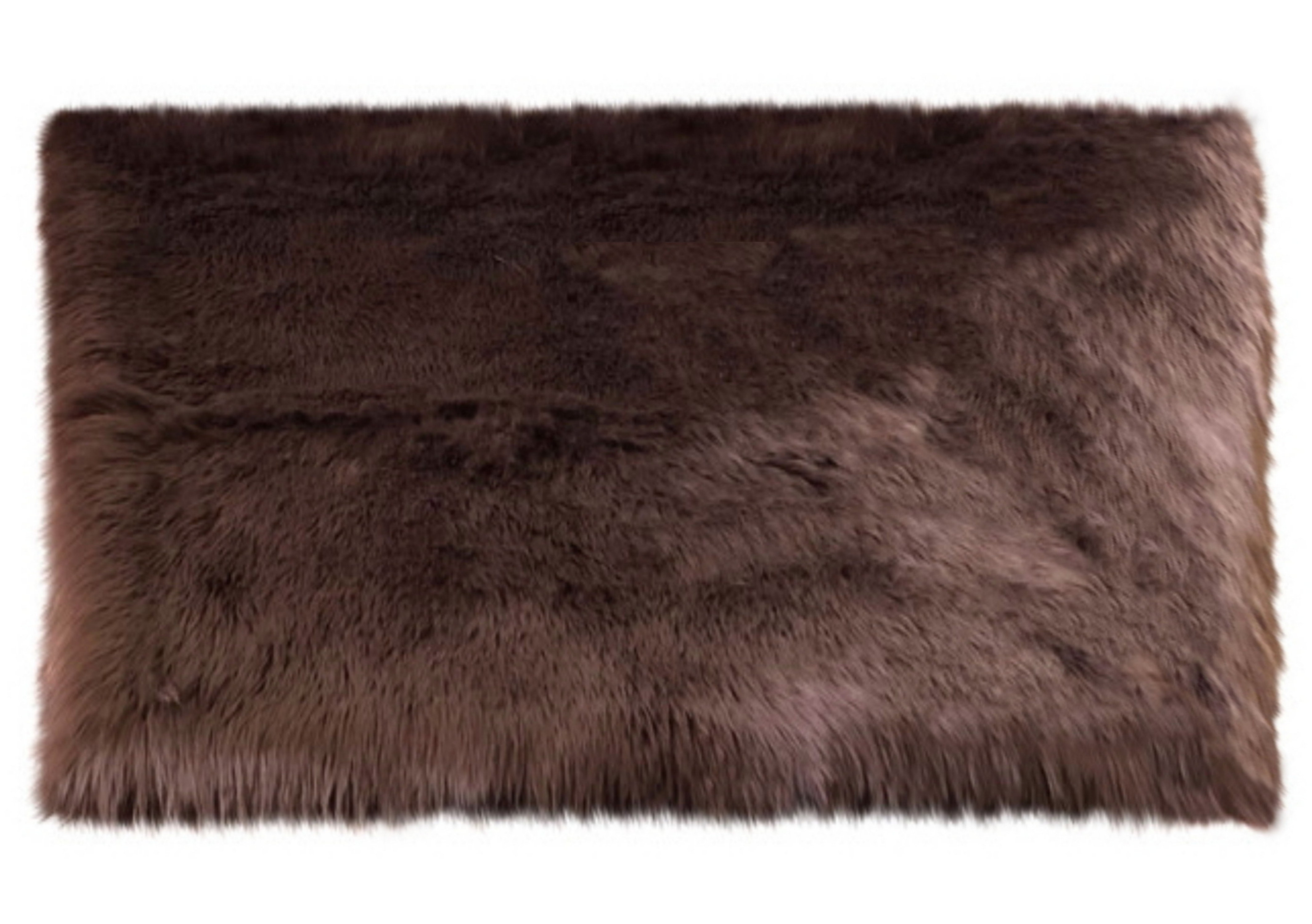 Everly Quinn Mar Vista Eternity Shag Faux Sheepskin Rug In Gray | Wayfair