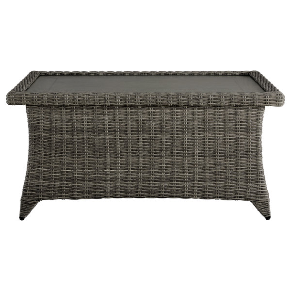 Ebern Designs Keaisha Rectangular Outdoor Coffee Table | Wayfair
